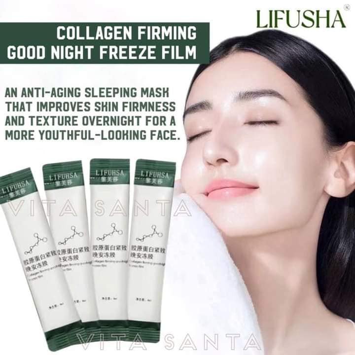 LIFUSHA 20Pcs Collagen Gelly Sleep Face Mask Firm Skin Moisturizing Oil ...
