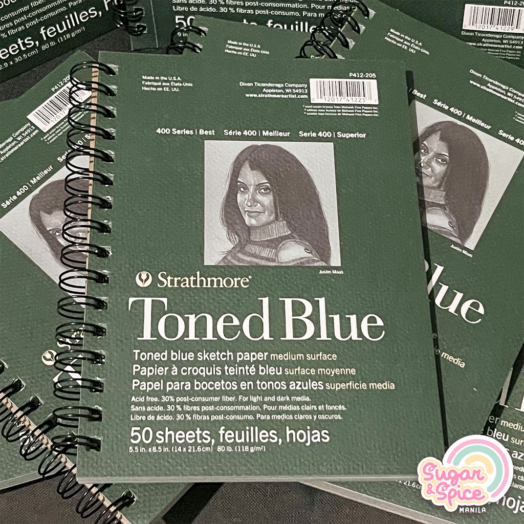 Strathmore 400 Toned Blue Sketch Pad | Shopee Philippines