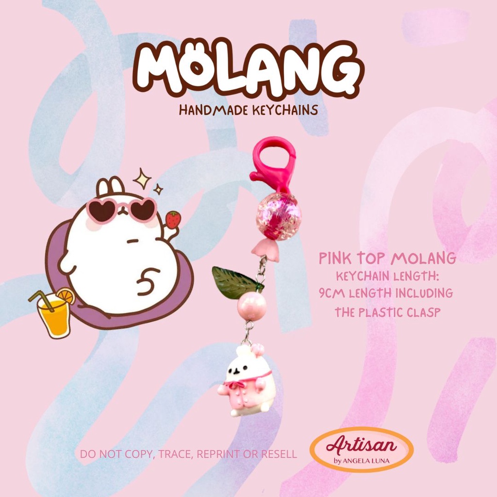 MOLANG BUNNY/ RABBIT HANDMADE KEYCHAINS | Shopee Philippines