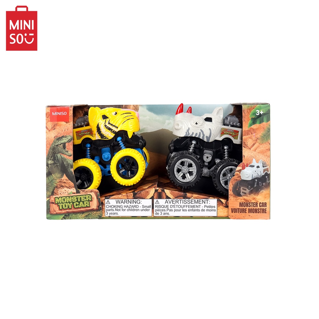 Miniso 10U Dinosaur Series Inertial Cars - 2 Pack(RhinocerosTiger ...