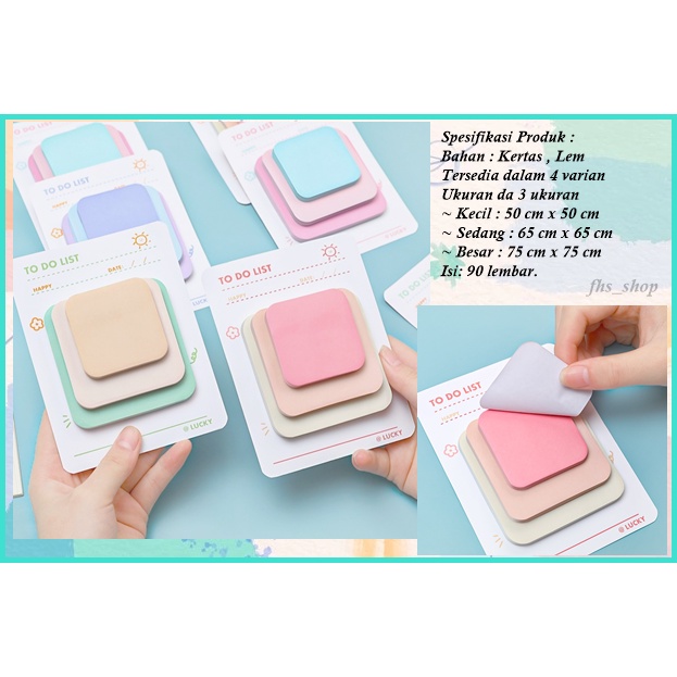 90 Sheets Sticky Notes Color Sticky Memos Sticky Notes Aesthetic Sticky ...