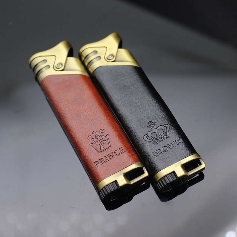 Aesthetic Crown Blue Flame Fashionable Lighter/Slim Handy Portable ...