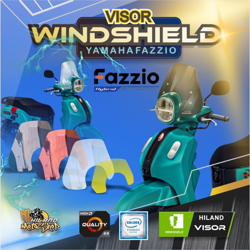Visor Winshield Windshield Yamaha Fazzio Smoke Clear by AWS | Shopee ...