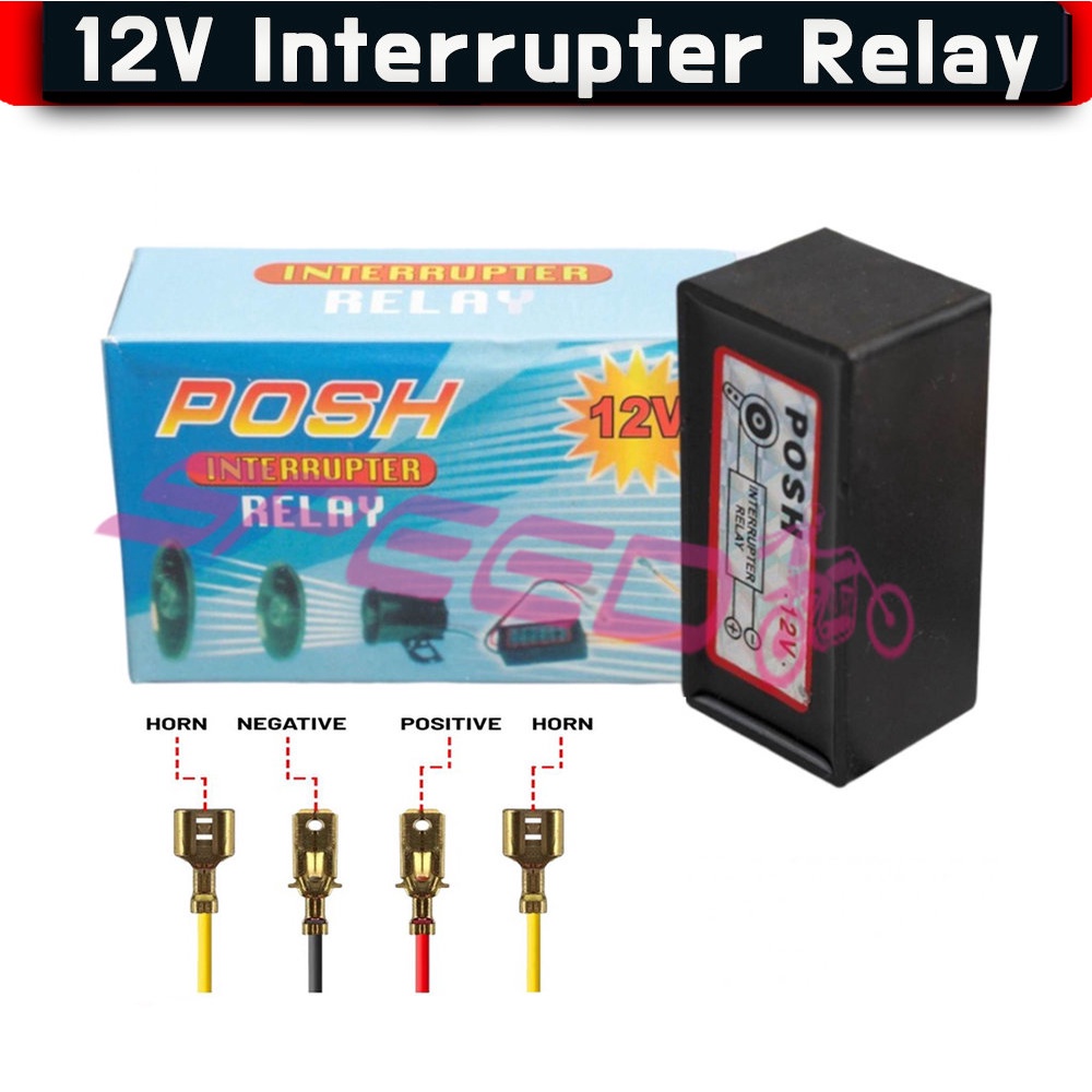 SP 12V Interrupter Relay For Any Unit Of Motorcycle (Horn & Led) Universal | Shopee Philippines