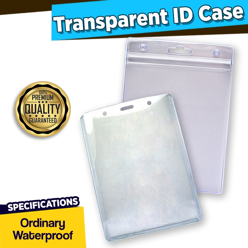 A6 ID Card Holder With Zip Lock Waterproof Vertical Case Protector (5 ...