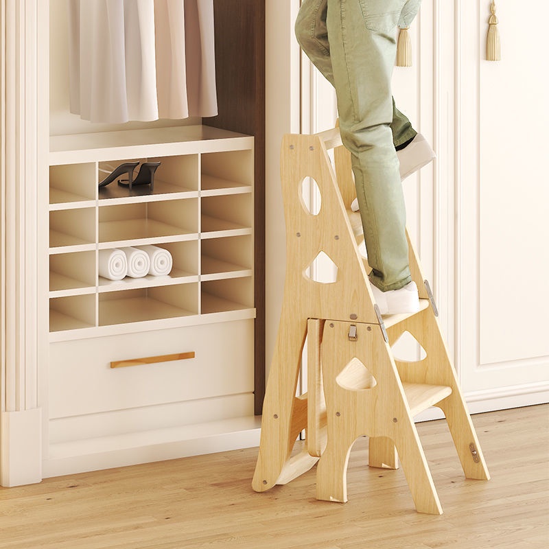 Household Step Stool Multi-Functional Folding Flip Dual-Use Step Stool ...