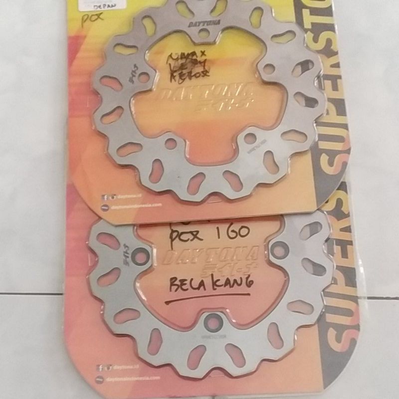 Honda PCX 160 front and rear discs, daytona racing variations | Shopee ...
