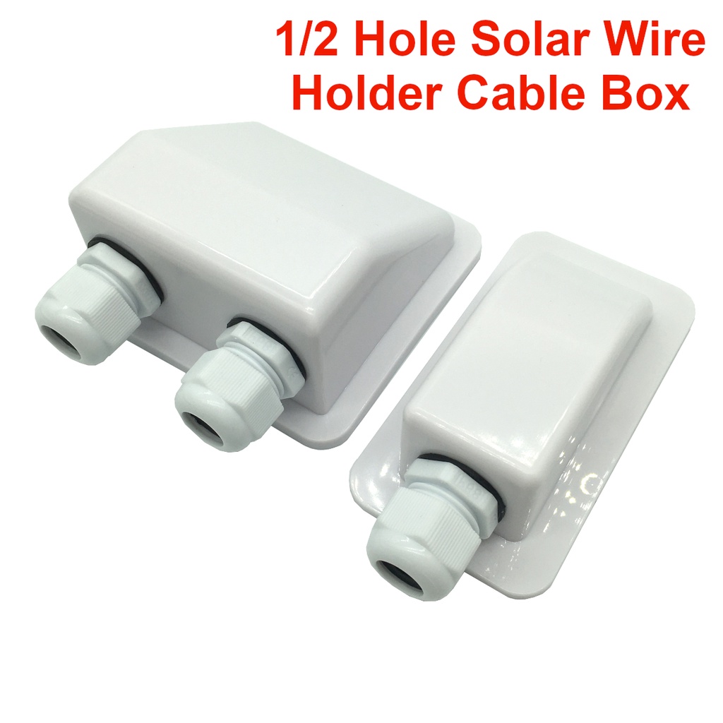 1/2 Hole Cable Junction Box Entry Gland Box Solar Wire Holder Connector ...