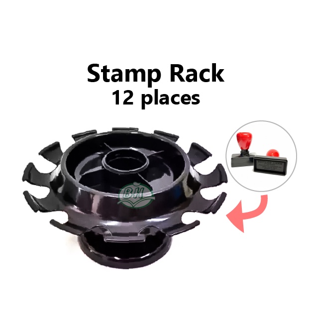 12 Places Rubber Stamp Rack Holder/Pemegang Chop/Rubber Stamp Rack ...