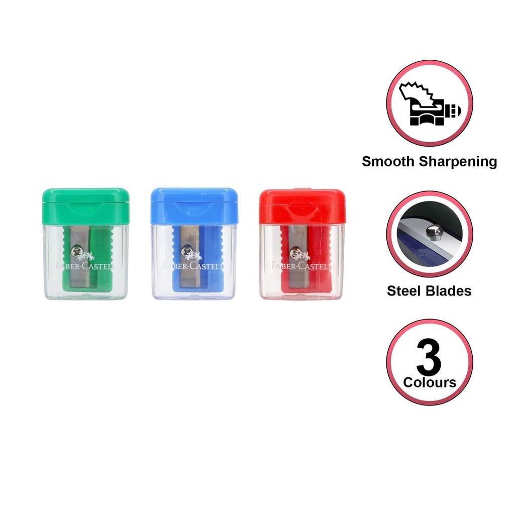 Faber-Castell Capped Sharpener Single Hole (1pc) | Shopee Philippines