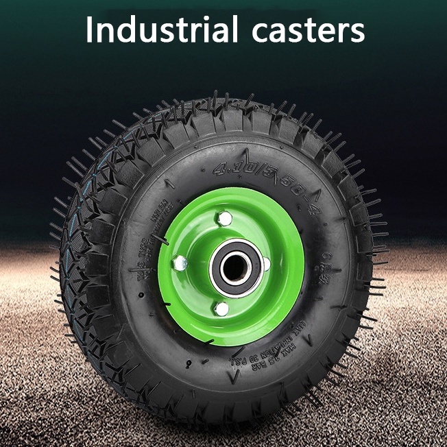 COD 26cm 350-4 Inflatable Wheel Rubber Wheel Silent Caster Heavy ...