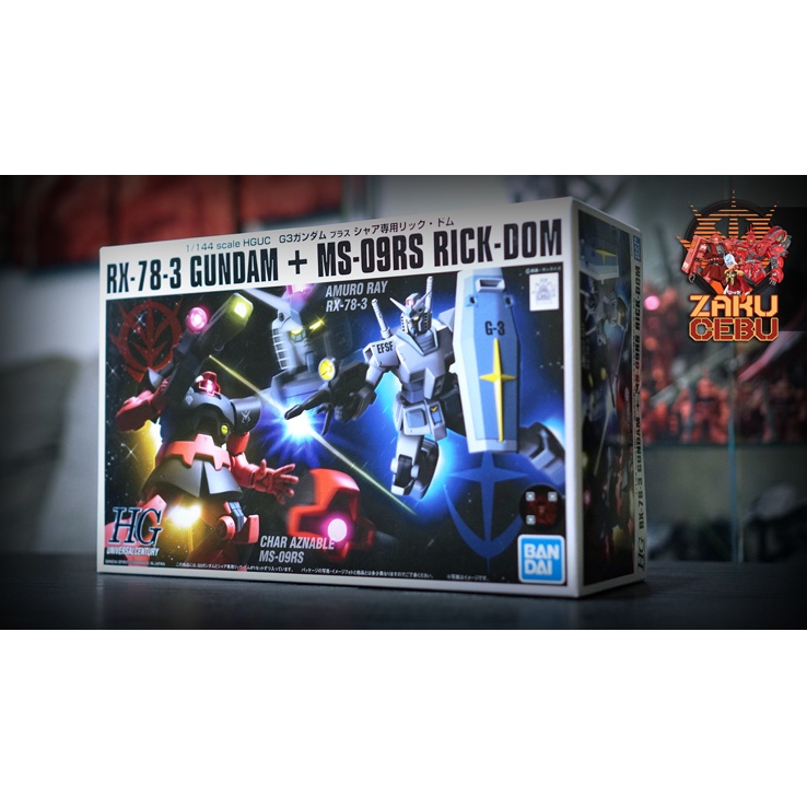 Bandai 1/144 HGUC RX-78 G-3 Gundam vs. Char's Rick DOM Set (Gunpla) | Shopee Philippines