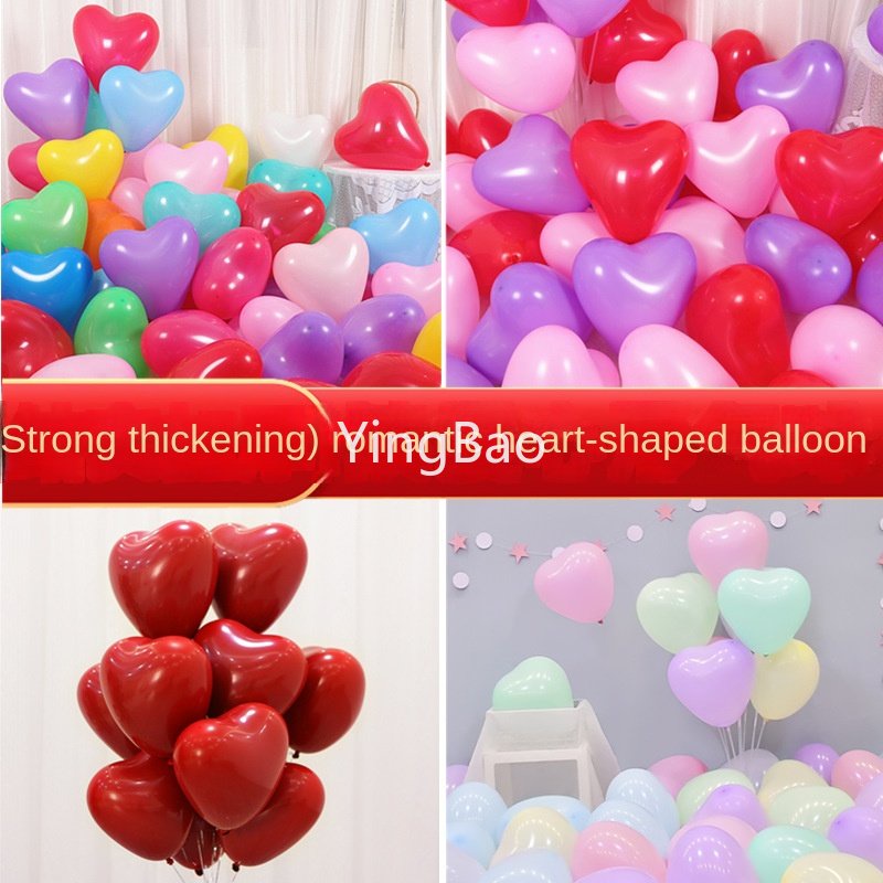 10pcs Macaron Love Balloons 10 inch Heart-shaped balloon for valentine ...