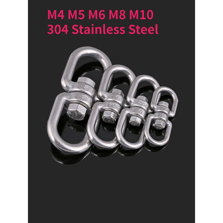 M4 M5 M6 M8 M10 304 Stainless Steel 360 Degree Rotating 8-Shaped Chain ...