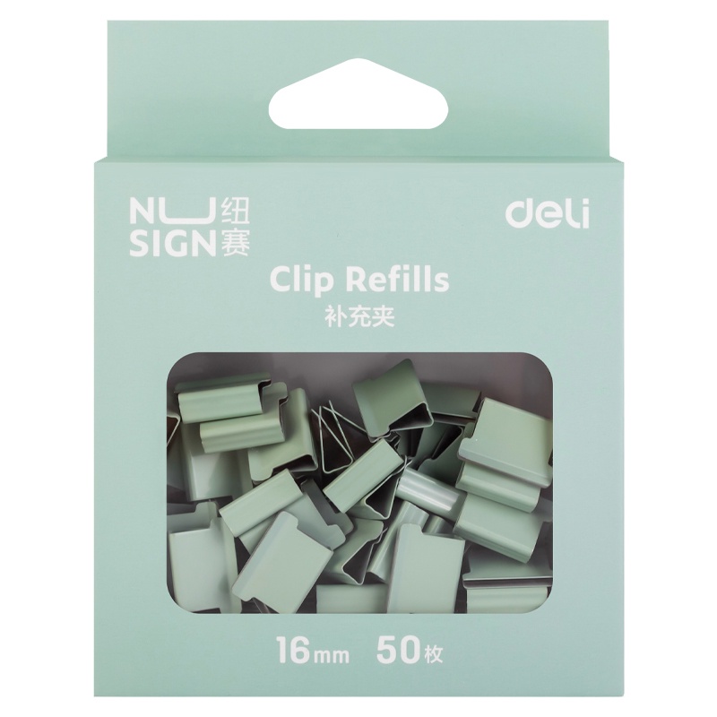 Deli NS086 NuSign 16mm Clip Refills 50pcs/box [79NS086] | Shopee ...