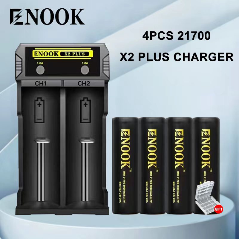 Enook Battery 18650/21700 Rechargeable Battery 3.7v Lithium Battery ...