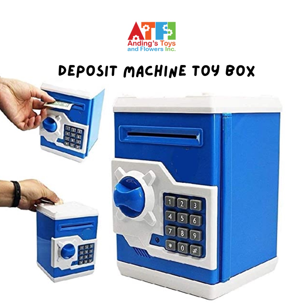 Deposit Machine Toy ATM Toy Kids Bank Toys Play Money Machine | Shopee ...