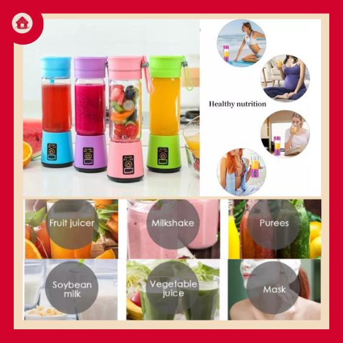 HMH USB Portable Blender High Quality Mini Fruit Blender Squeezer 380ml | Shopee Philippines