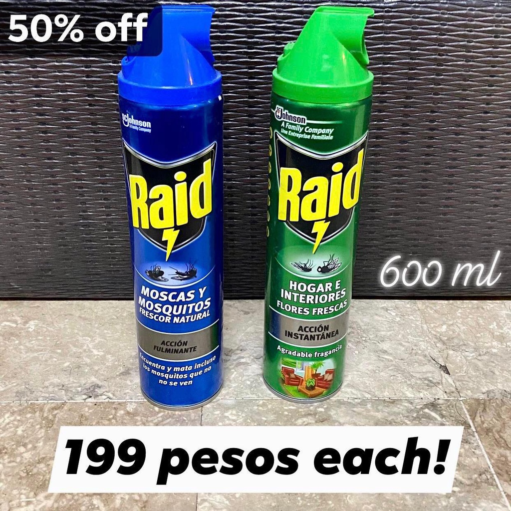 Raid Insecticide Mosquitoes Spray / Home & Interiors Insecticide Spray ...