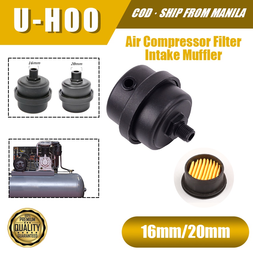 3/8pt 1/2pt Thread Oil-free Air Compressor Silencer Robust Air ...