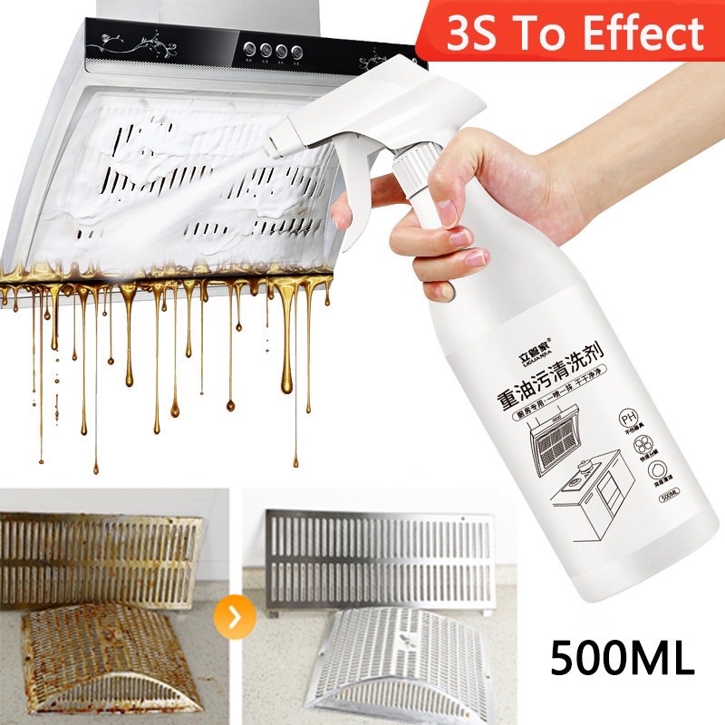 FLY Kitchen Cleaner spray Non-toxic Spray Kitchen Oil Cleaner Oil Stain ...
