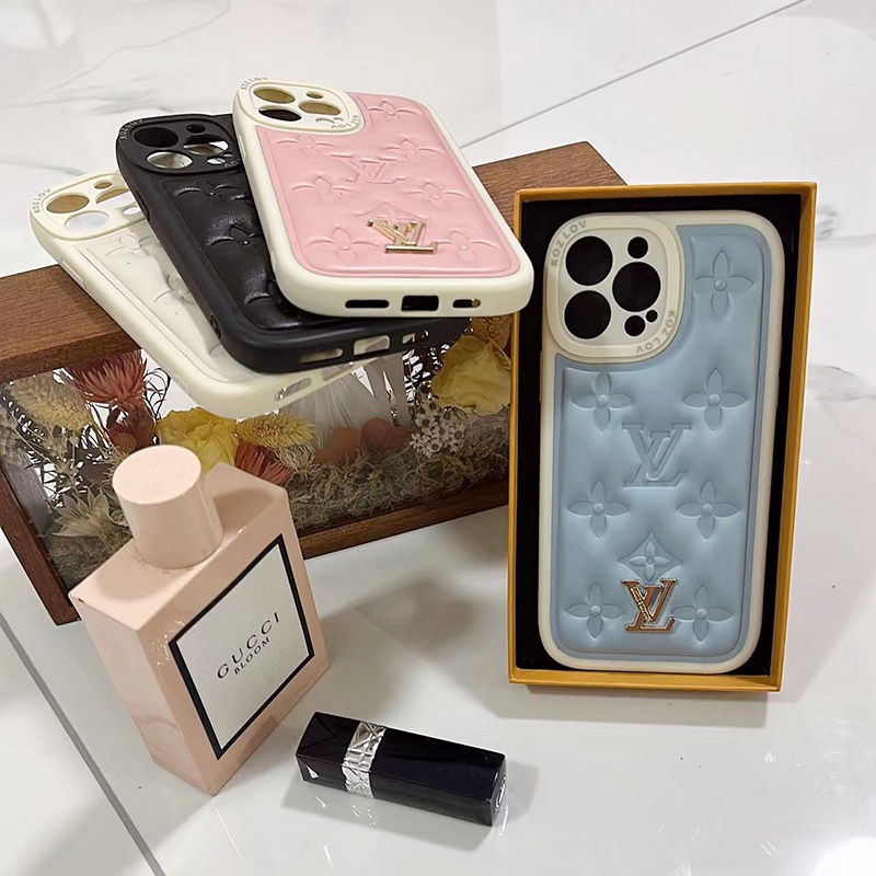 [With box] Metal marker luxury casing 14 pro max leather case high ...