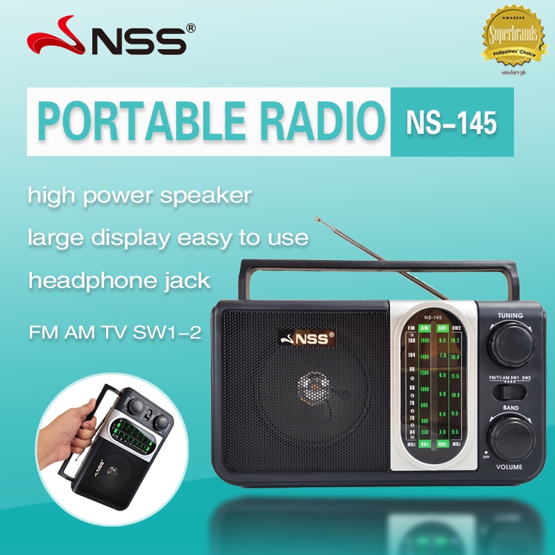 NSS Radio FM/AM/SW 5 Band Multimedia Speaker System HIGH SENSITIVITY ...