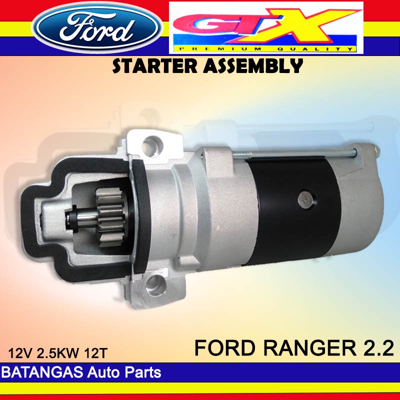 STARTER ASSEMBLY FORD RANGER 2.2 GTX ( 2.5KW 12V 12T) | Shopee Philippines