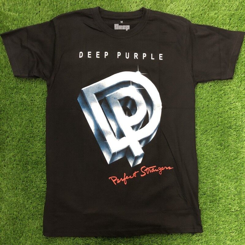 Men T-Shirt DEEP PURPLE Official PERFECT STRANGERS Made in Spain Rock ...