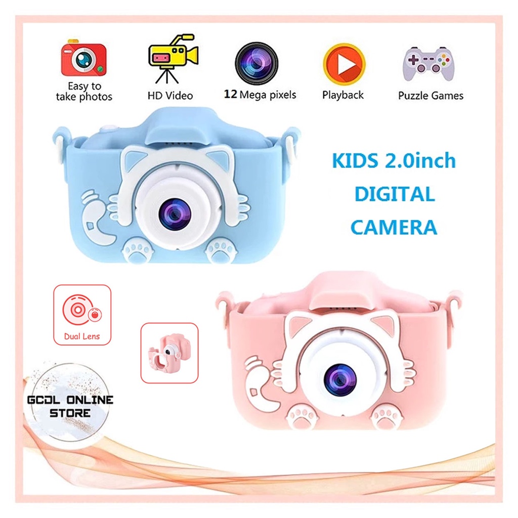 Cartoon Kids Camera Creative Children's Camera HD Fun Camera Portable ...