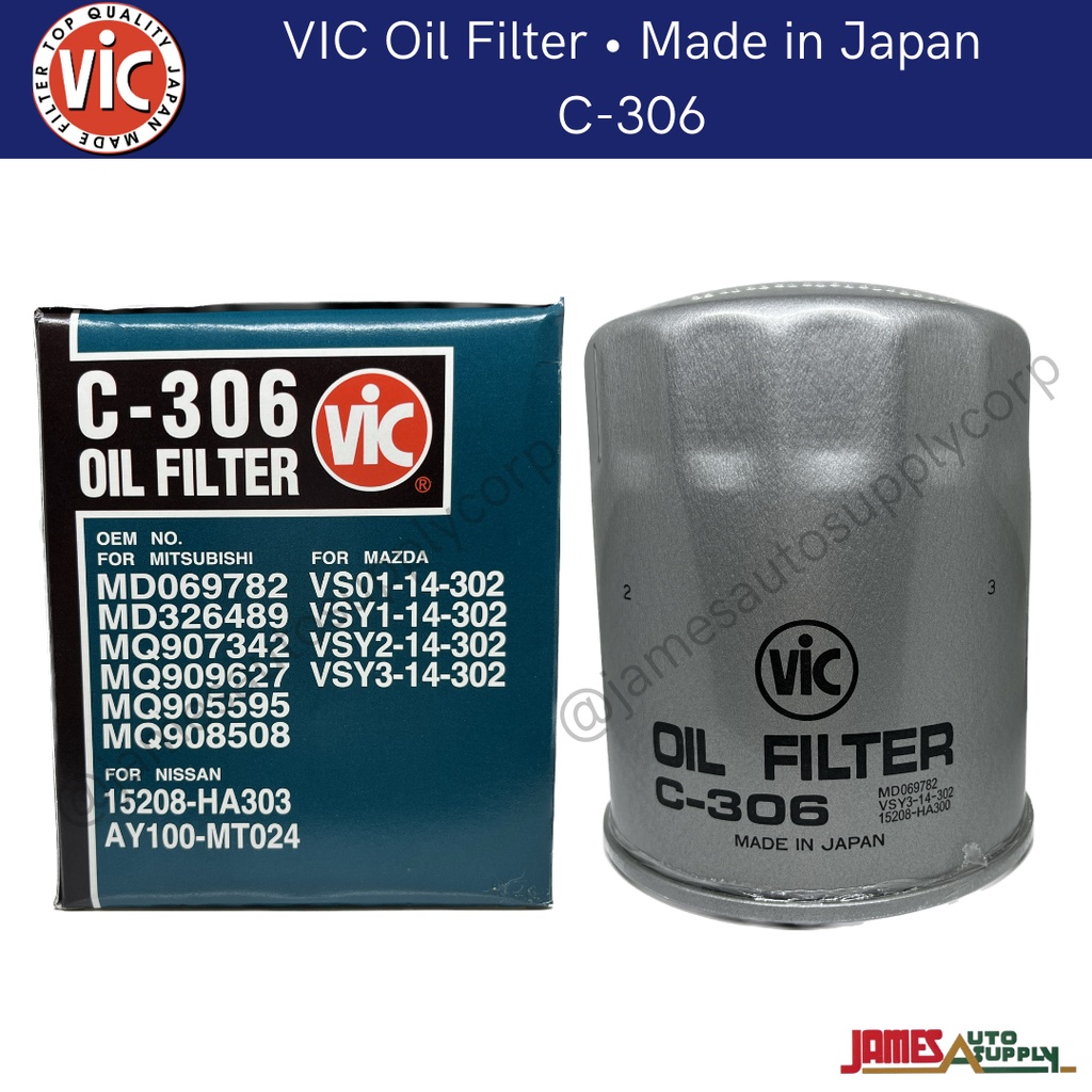 VIC Oil Filter C-306 Mitsubishi L-200, L-300, Adventure, Montero ...