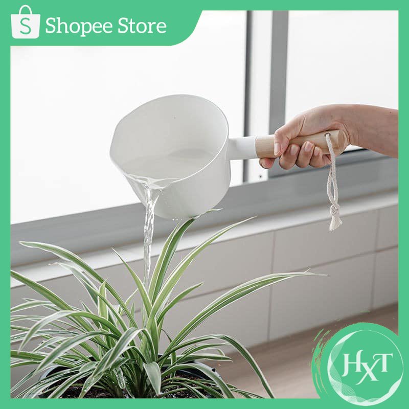 HXT Japanese style water scoop water Dipper with Wooden Handle for ...