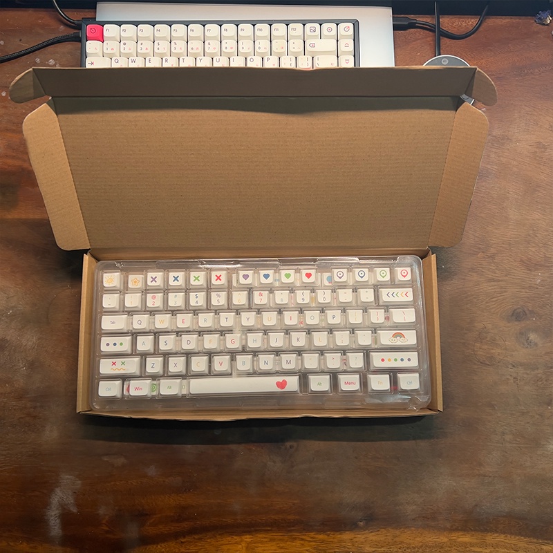 140 Keys PBT Dye-Sublimation Rainbow Keycaps Set XDA Profile Keycap ...