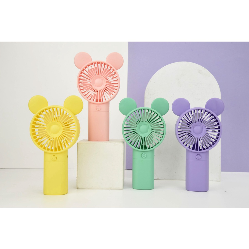FH9001 Minifan Rechargeable Ear Mickey Mouse STYLE CUTE MACARON COLOR'S ...