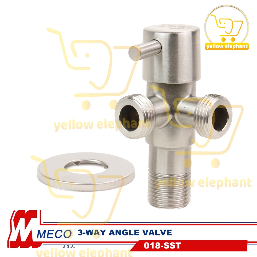 MECO 018-SST 3-Way Angle Valve | Shopee Philippines