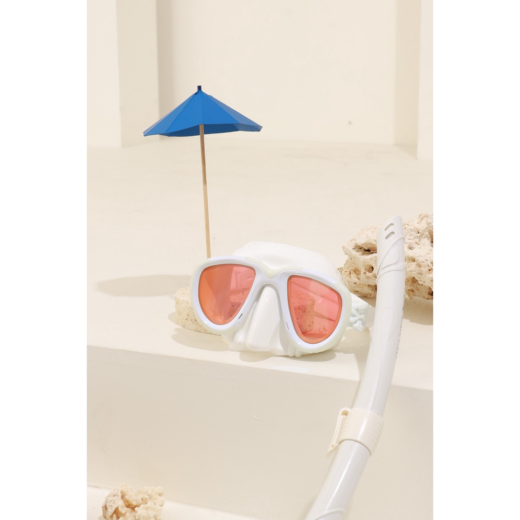 OCEANTAG FREE+ freediving goggle White | Shopee Philippines