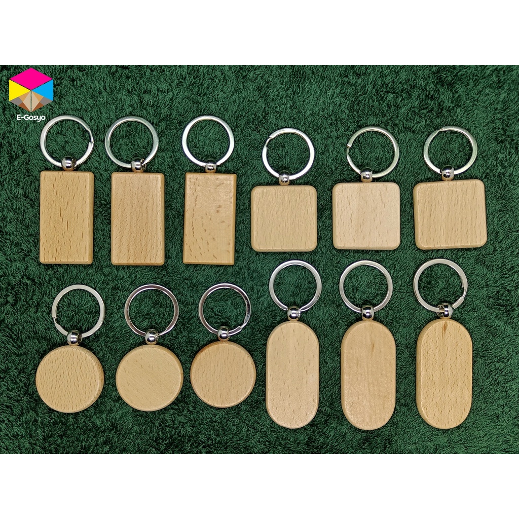 25 pcs Wooden Keychain - Pain no engrave | Shopee Philippines