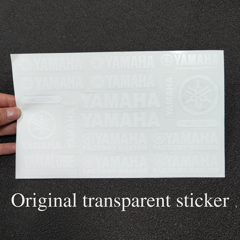 Yamaha transparent transfer stickers for motorcycle shock absorber ...