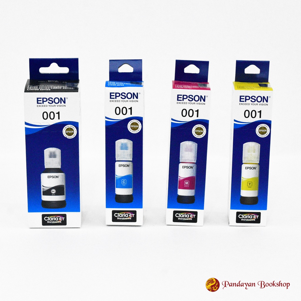 Epson Genuine Ink Refill 001 (C, M, Y, Bk - 70ml) | Shopee Philippines
