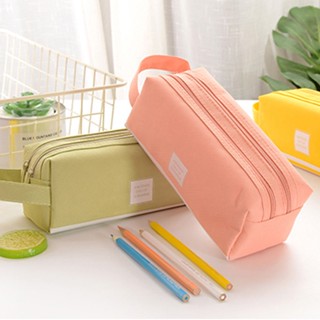 Large capacity pencil case with double pull-out pencil case portable ...