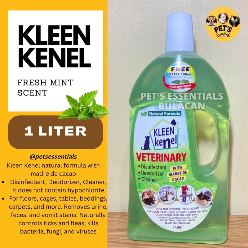 Kleen Kenel Fresh Mint Scent 1 Liter Disinfectant | Shopee Philippines