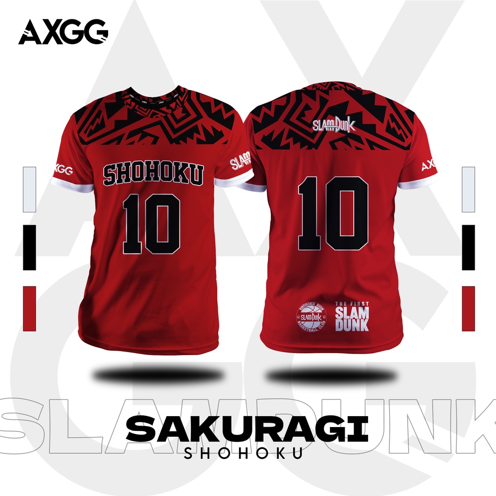AXGG ' Slam Dunk - Shohoku Red ' Anime Jersey Shirt | Shopee Philippines