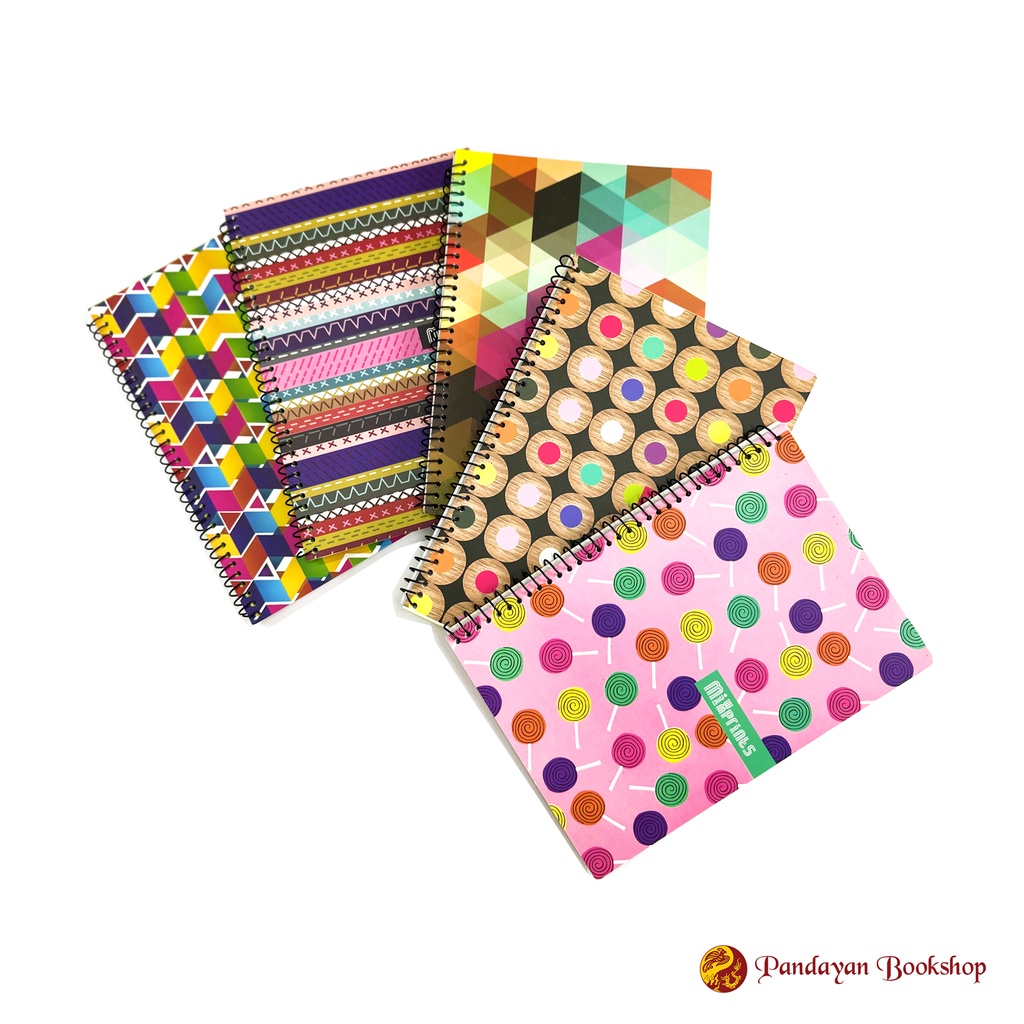 SpringLeaf MixPrints Spiral Notebook 80 leaves | Shopee Philippines