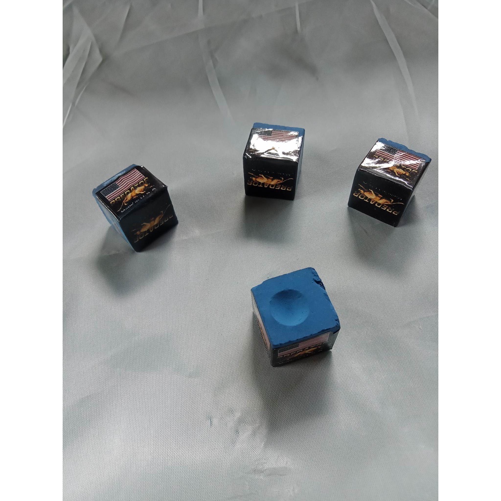 2pc. PREDATOR BLUE BILLIARD CUE CHALK/TISA PARA SA TAKO NG BILYARAN ...