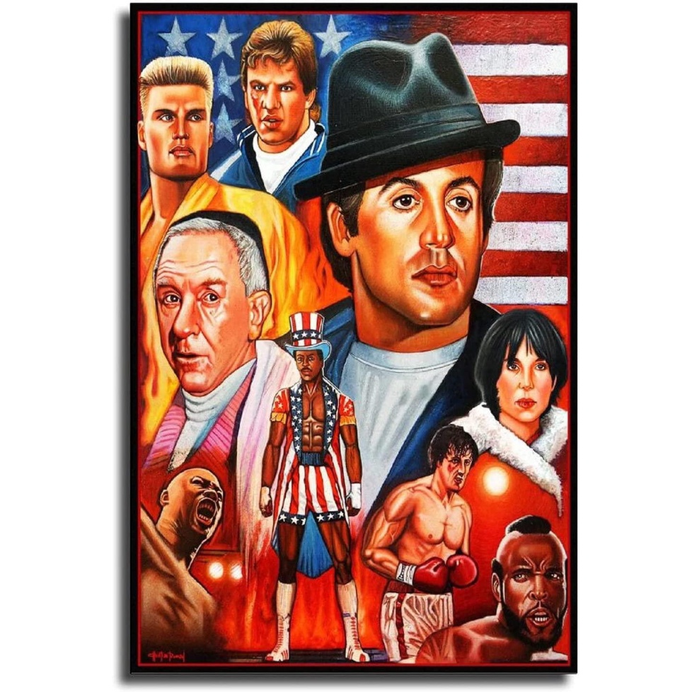 Boxer Boxing Rocky Balboa Rocky Canvas Art Poster and Wall Art Picture ...
