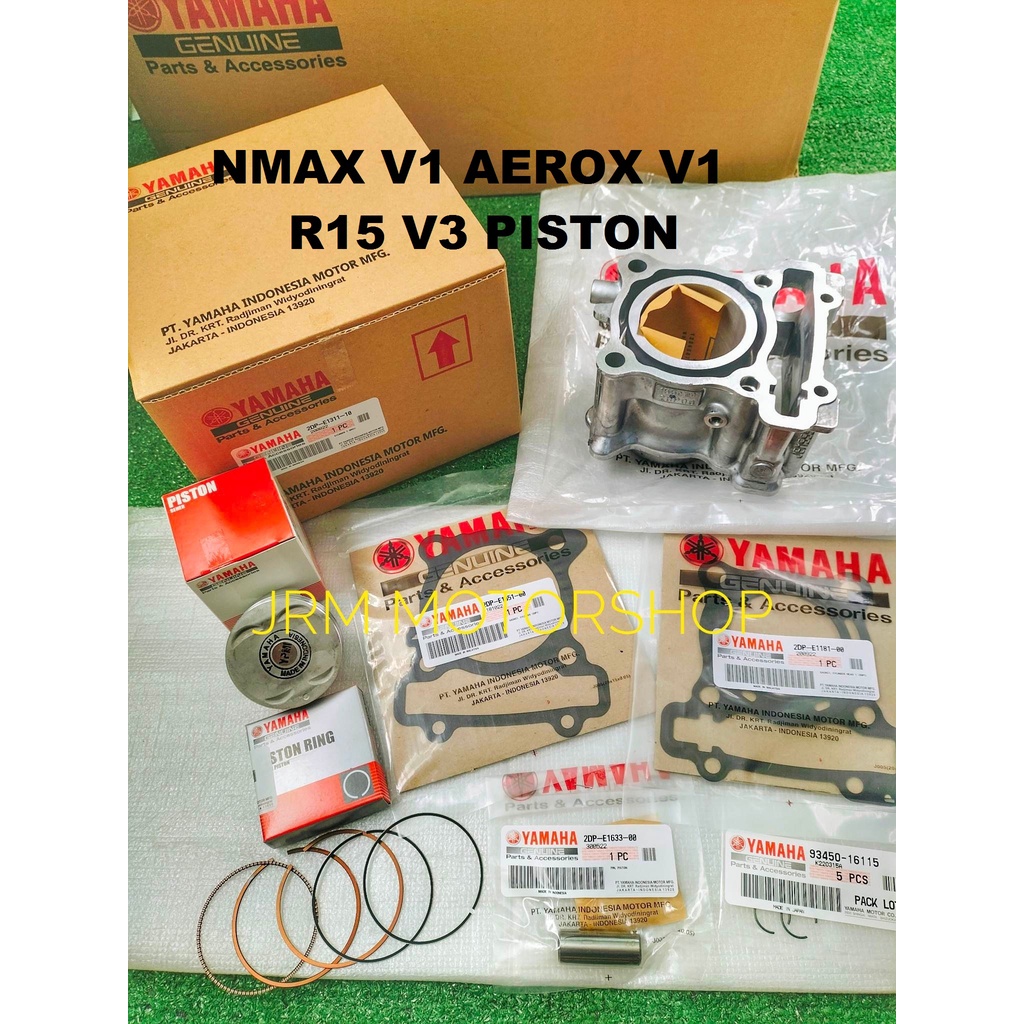 cylinder block set complete NMAX V1 V2 / AEROX V1 V2 100% GENUINEYAMAHA | Shopee Philippines