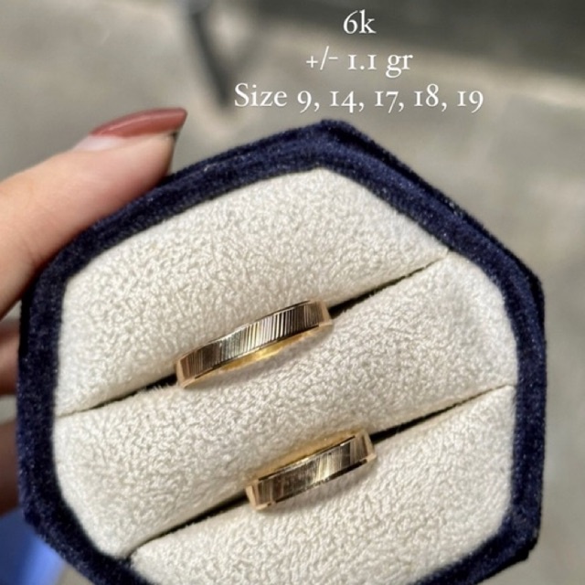 Plain Ring Carved Line Grade 6k | Shopee Philippines