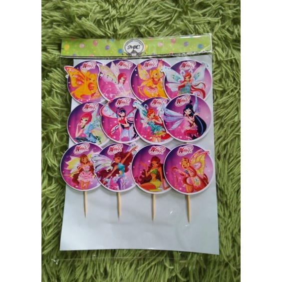 (Marie's Shop)Winx Theme Cupcake Topper (12pcs) | Shopee Philippines