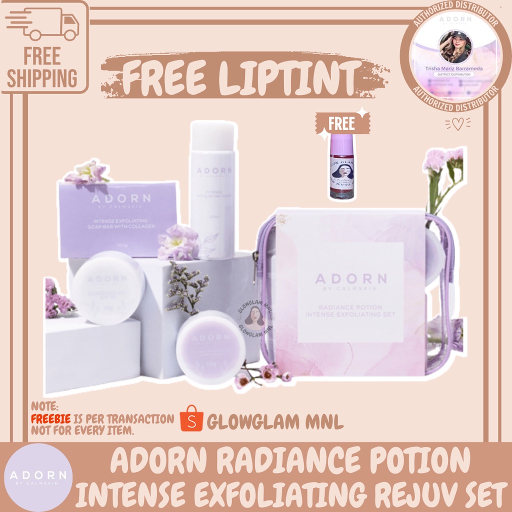 (FREE LIPTINT) ADORN Radiance Potion Intense Exfoliating Rejuv Set By ...
