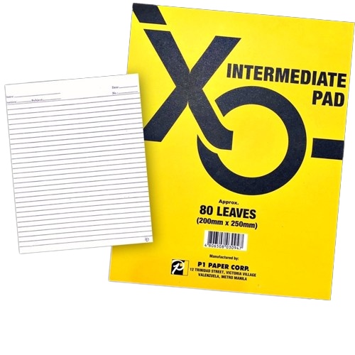 XO Intermediate Pad Writing Paper/Grade 6 Pad / Sold per ream (80 ...